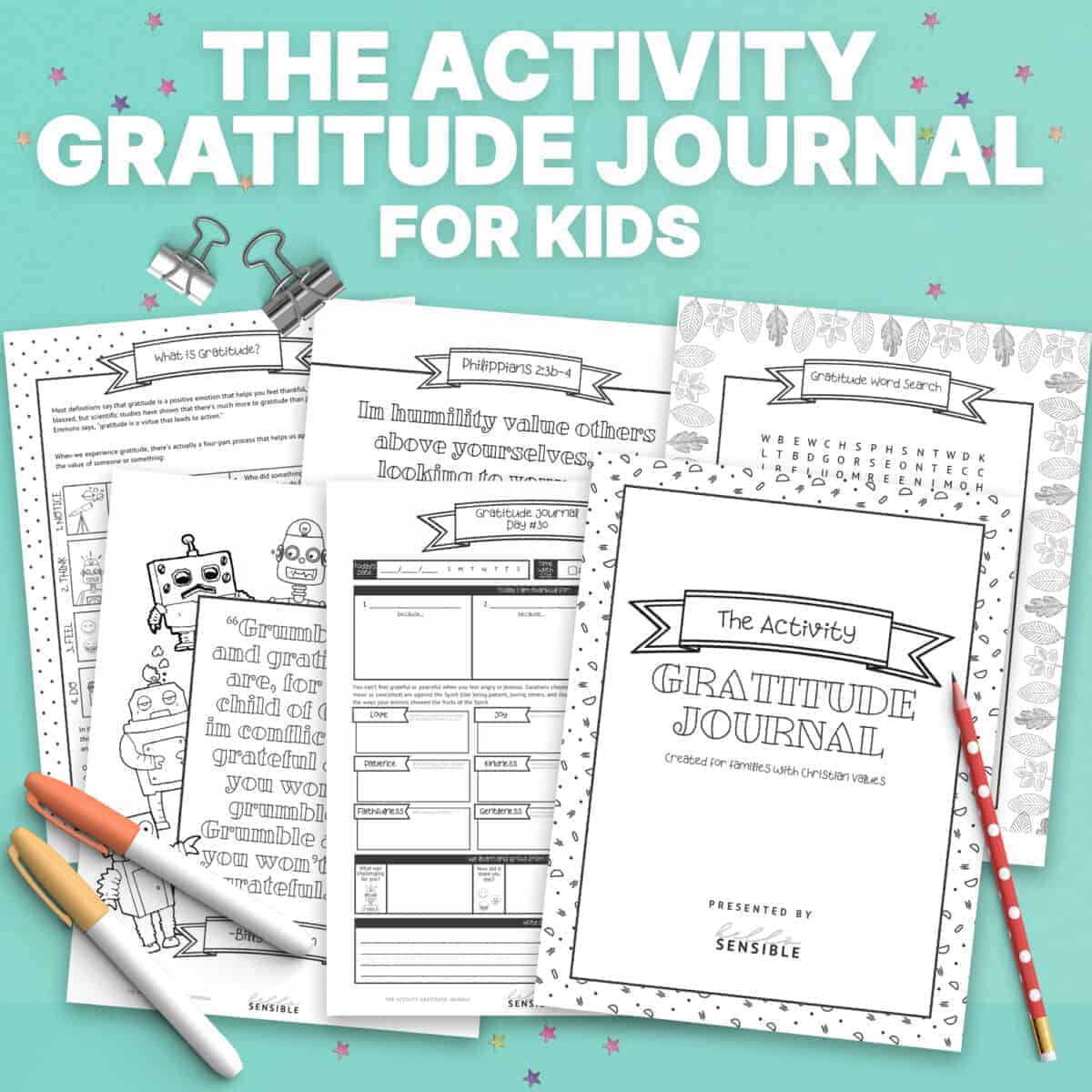 Kids Activity Gratitude Journal - Hello Sensible